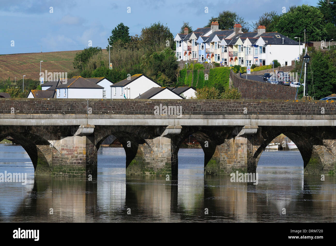 A view of the bridge at Bideford north Devon UK Stock Photo - Alamy