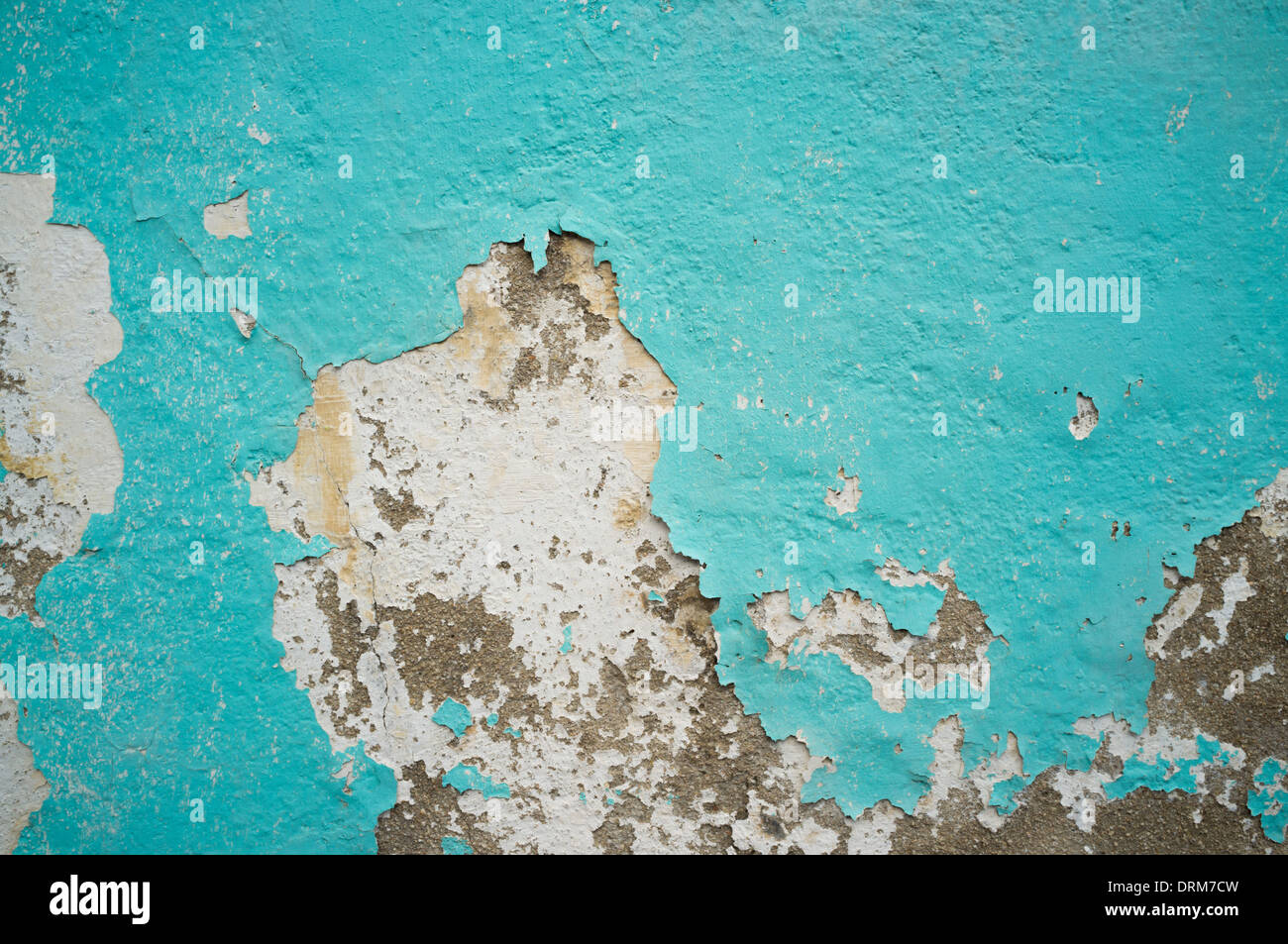 An old peeling wall in traditional Mediterranean blue Stock Photo - Alamy