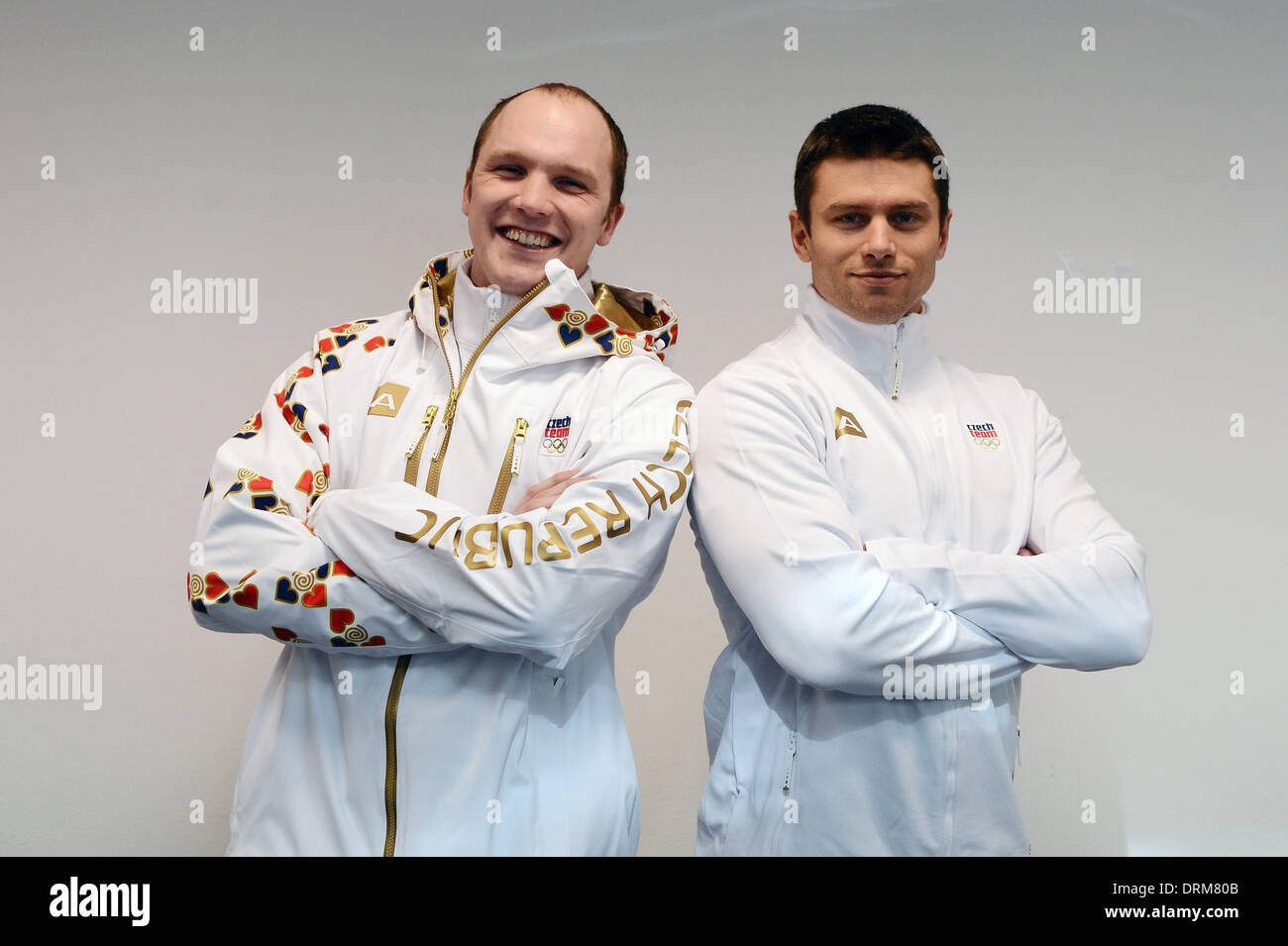 Members of Czech Republic sport team for bobsleigh for the Winter ...
