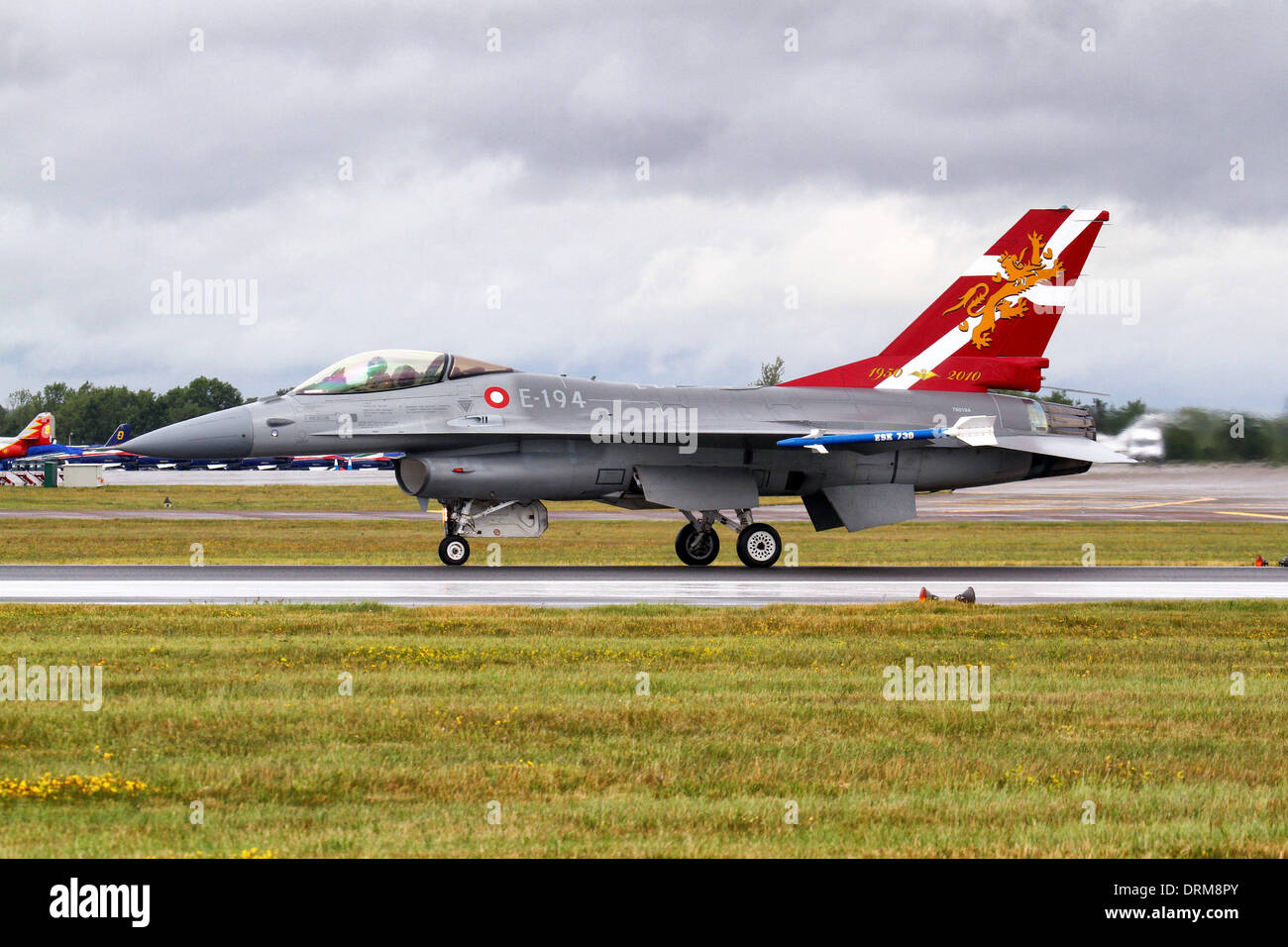Danish General Dynamics F-16 Fighting Falcon flying at RIAT 2011 Stock ...