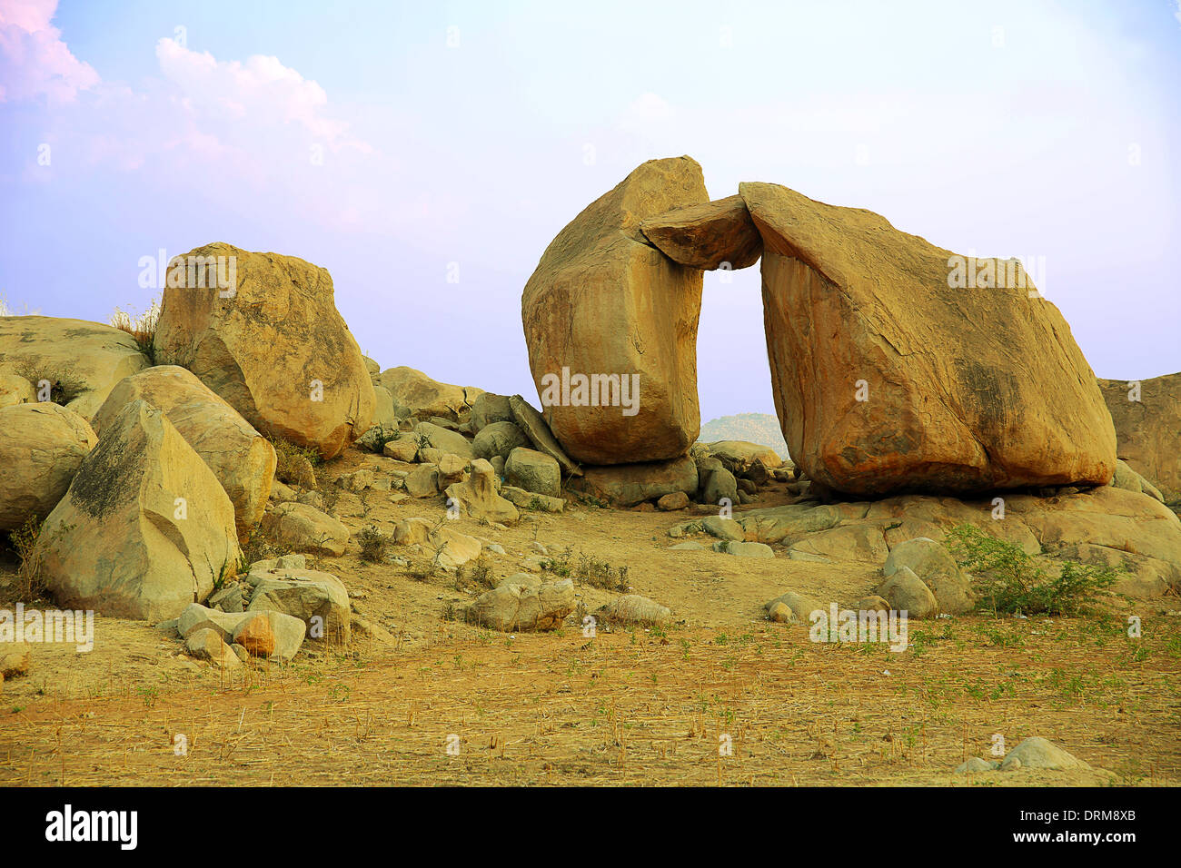 bizarre stone formation, Hampi, India Stock Photo - Alamy