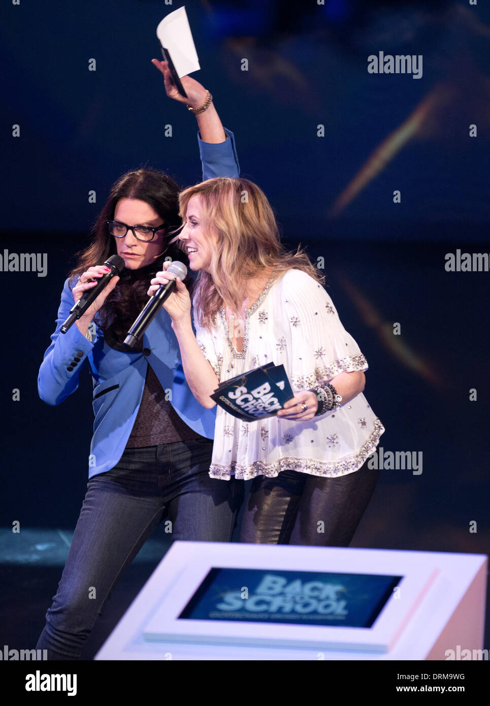 Berlin-Adlershof, Germany. 28th Jan, 2014. Actress Christine Neubauer ...