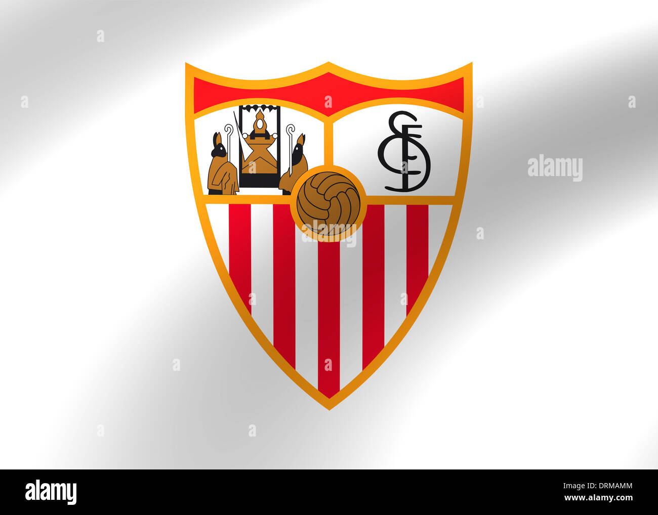 Sevilla FC logo flag symbol icon emblem Stock Photo - Alamy