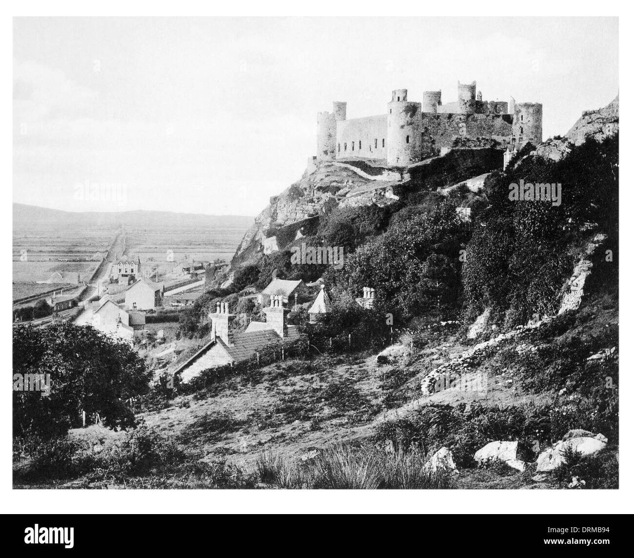 Harlech Castle North Wales Photographed Circa 1910 Stock Photo - Alamy