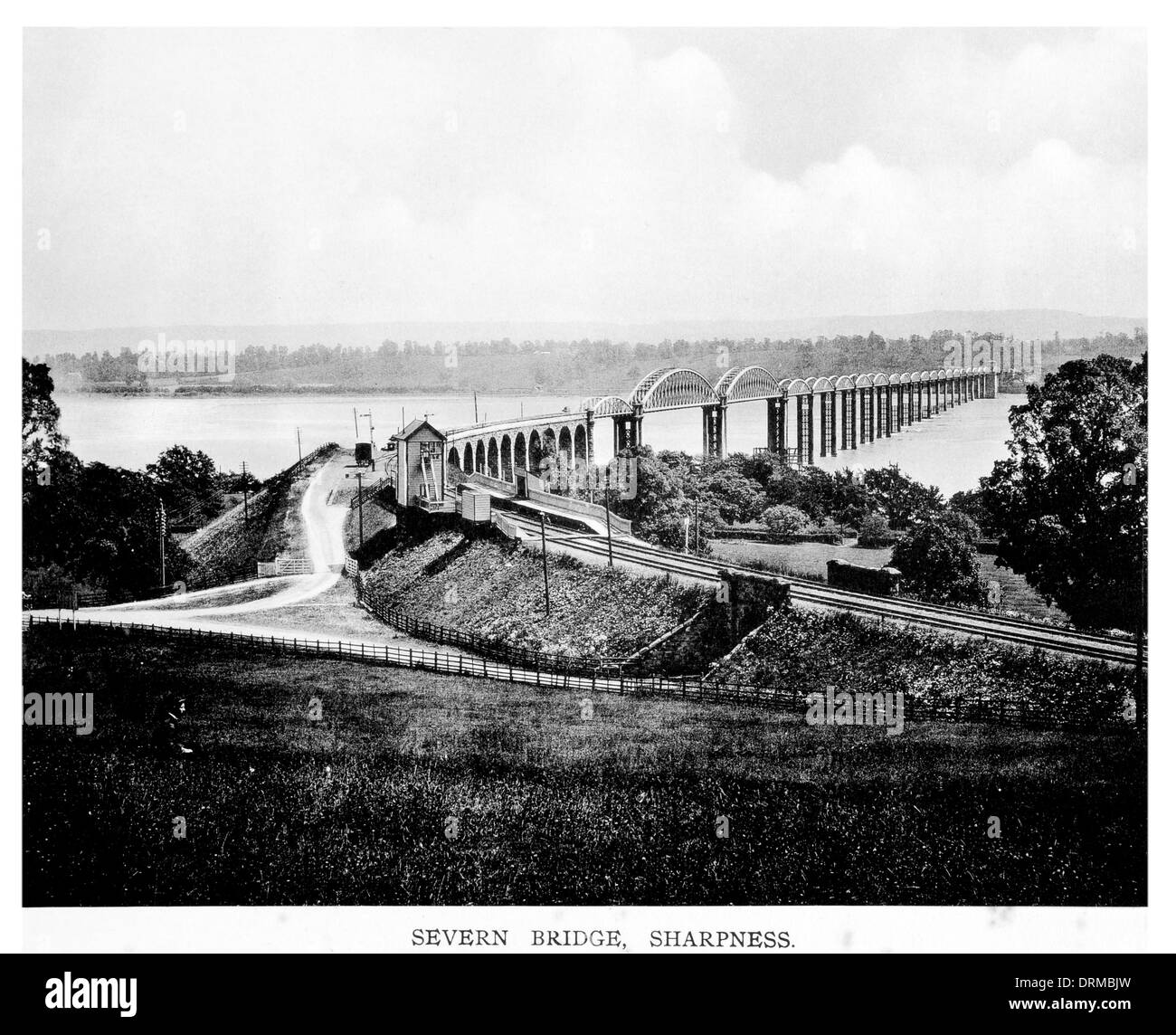 Severn railway bridge, between Sharpness and Lydney, Gloucestershire ...
