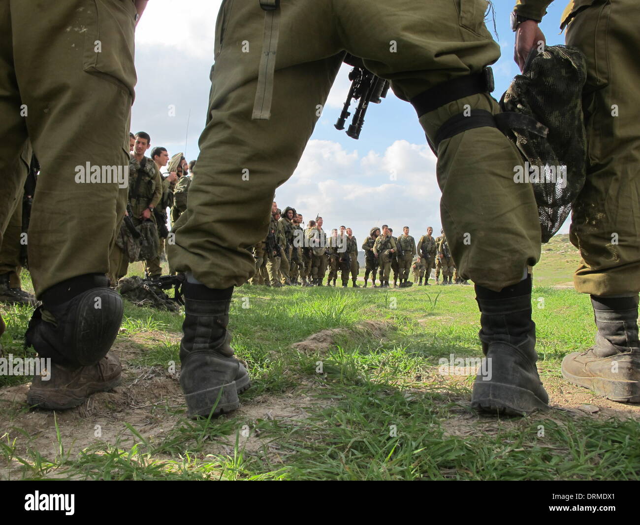 The reconnaissance unit of the 7th Israeli armoured brigade trains for ...