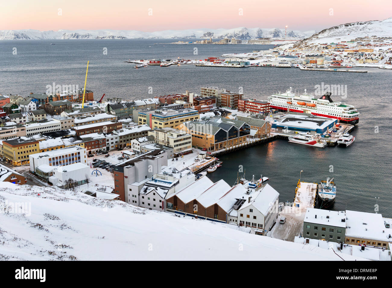 Hammerfest, Norway, the northernmost town in the world, with cruise ...