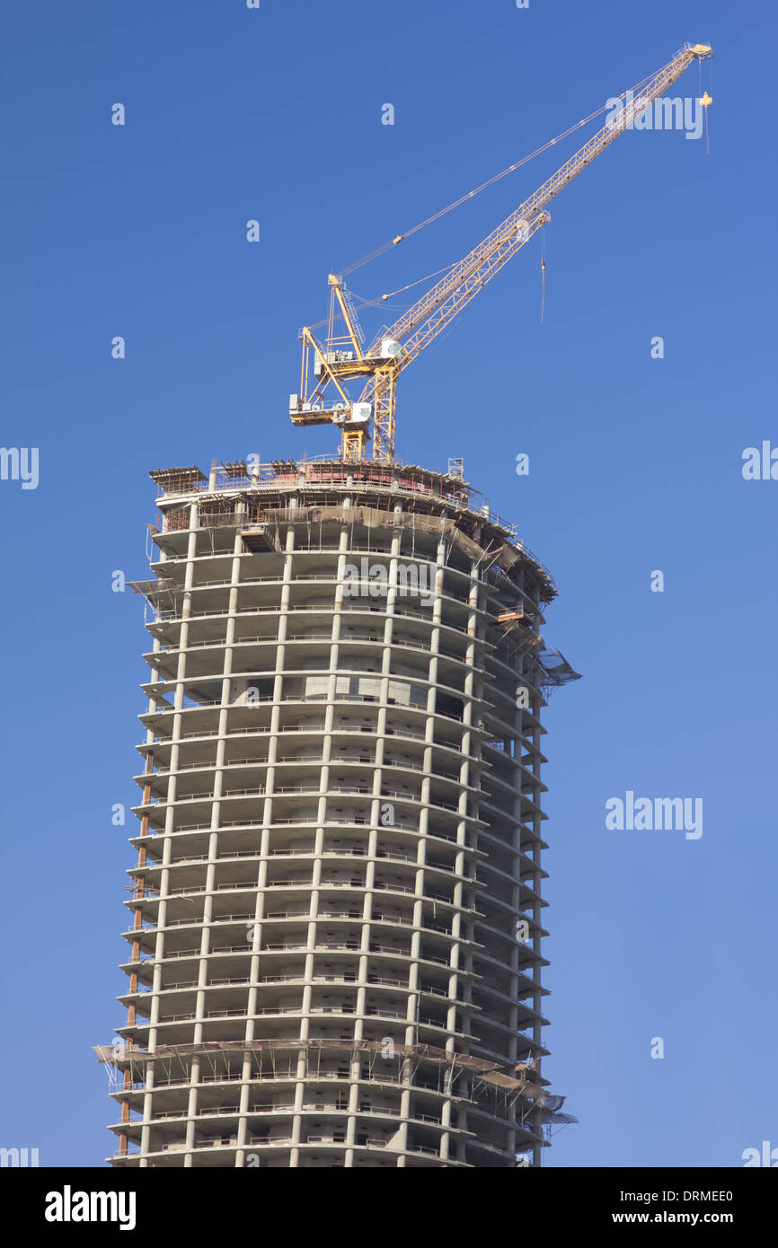 construction of skyscraper building Stock Photo - Alamy
