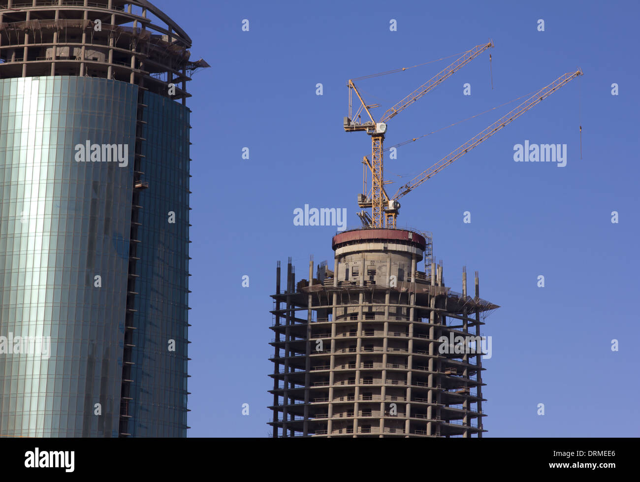 construction of skyscraper building Stock Photo - Alamy