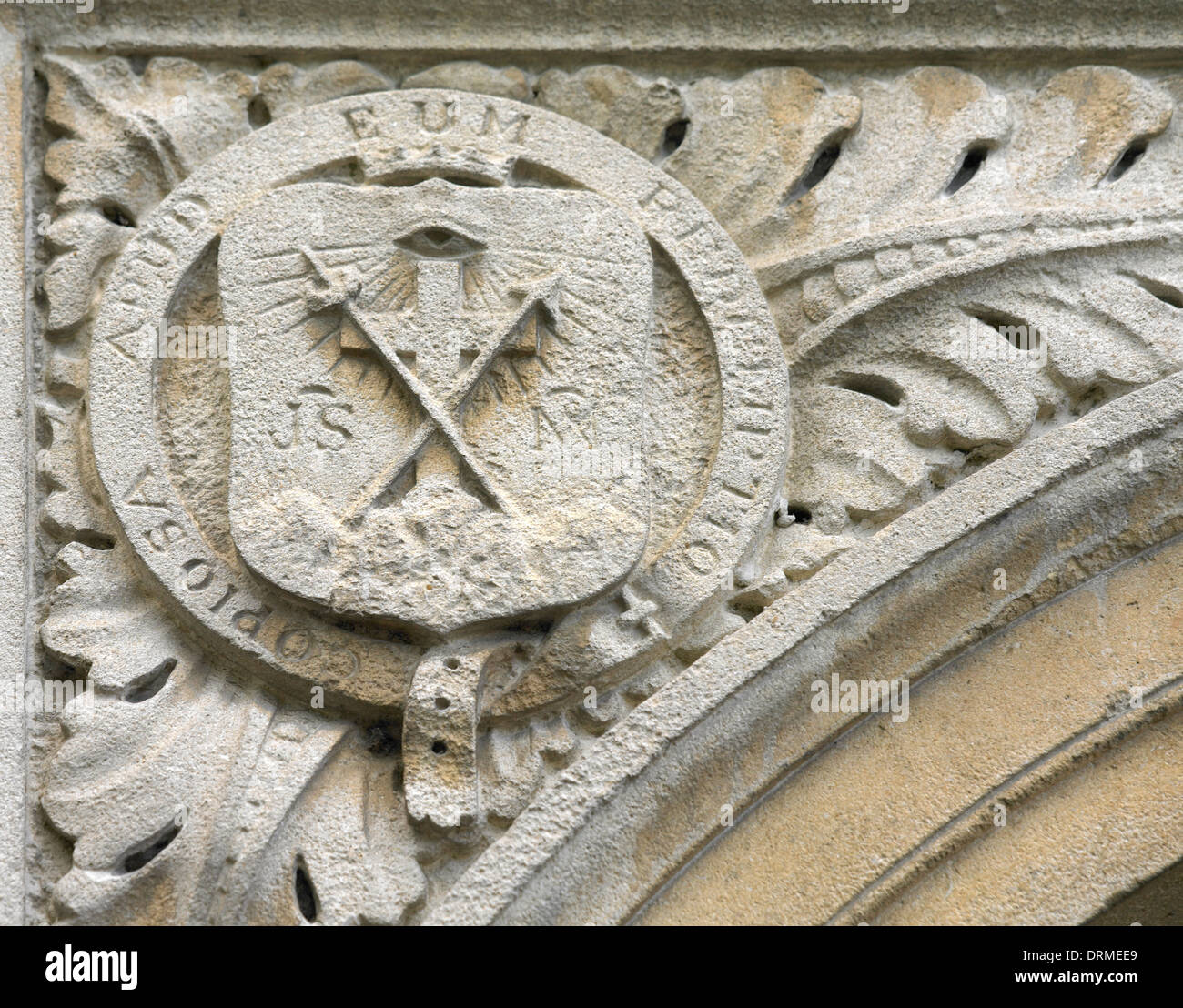 Stone coat of arms Stock Photo - Alamy