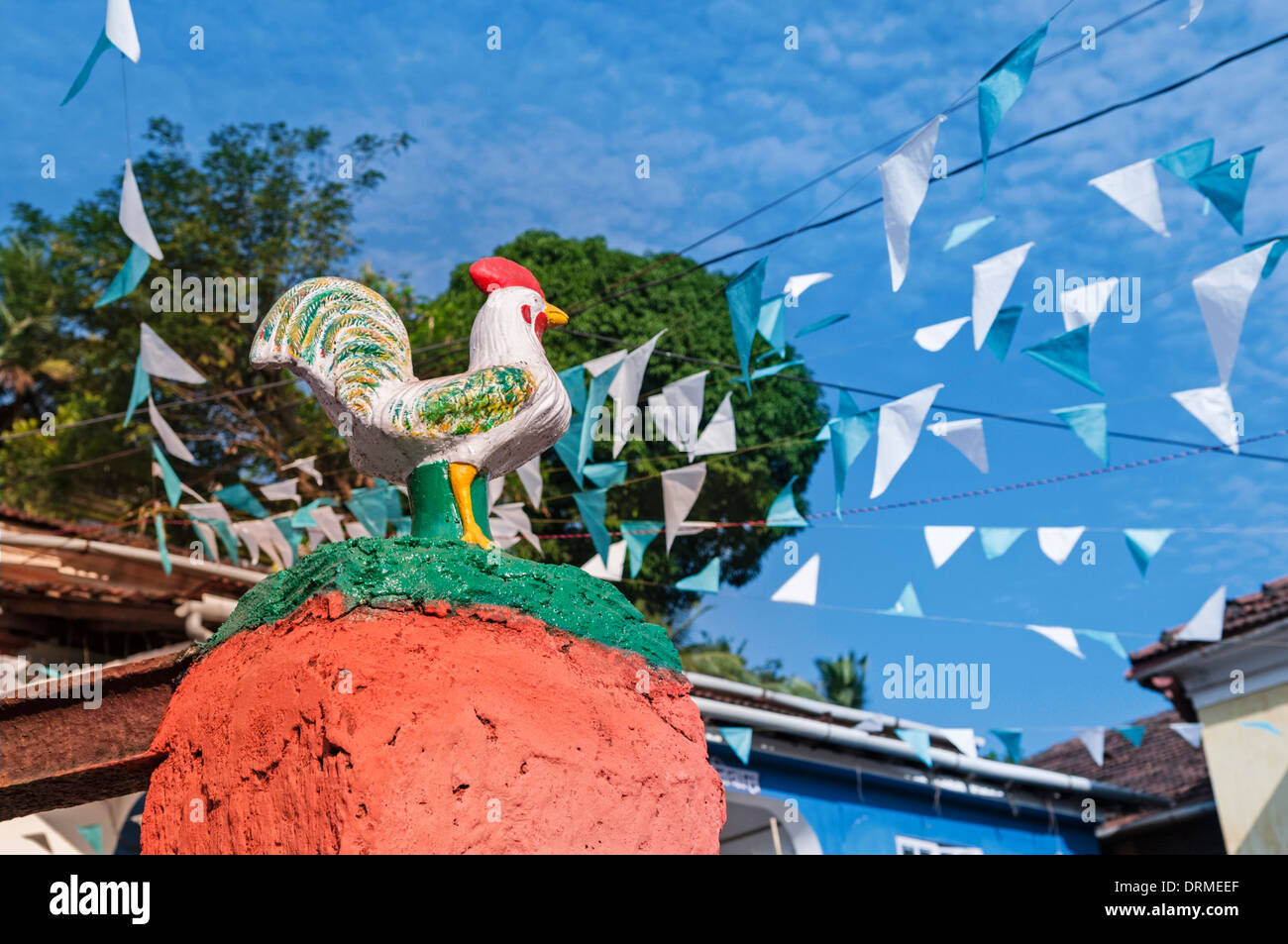 Portuguese cockerel emblem Rooster of Barcelos Fontainhas quarter ...