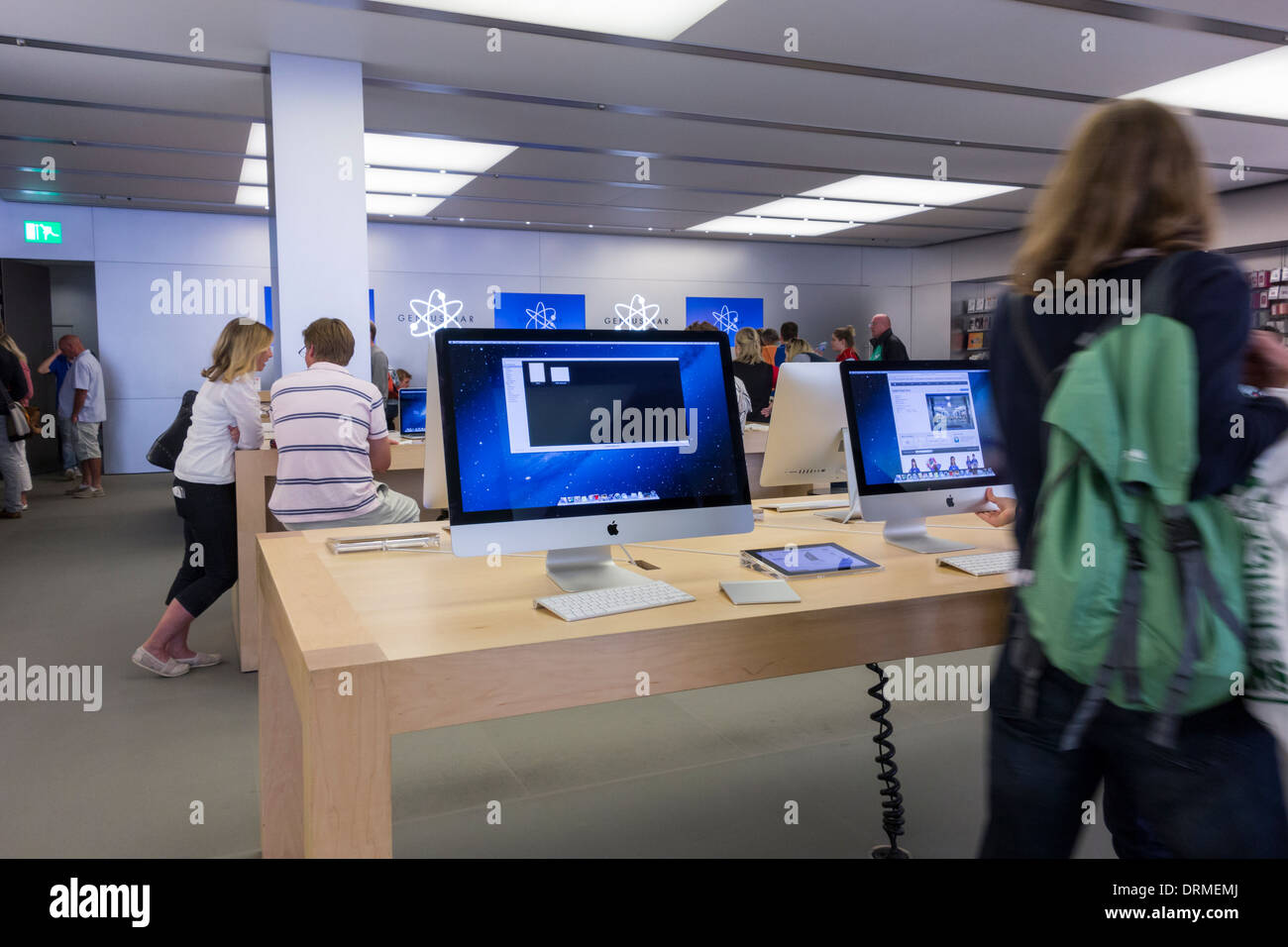 Interior of Apple Store, Bath, Somerset, UK Stock Photo - Alamy