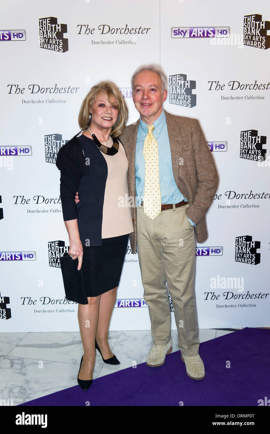 Elaine Paige and Nickolas Grace at the South Bank Sky Arts awards at ...