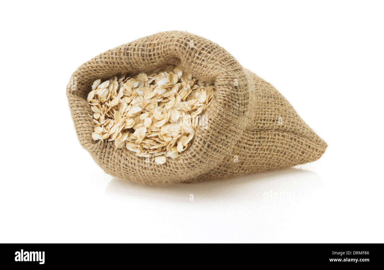 oat flake isolated on white background Stock Photo - Alamy