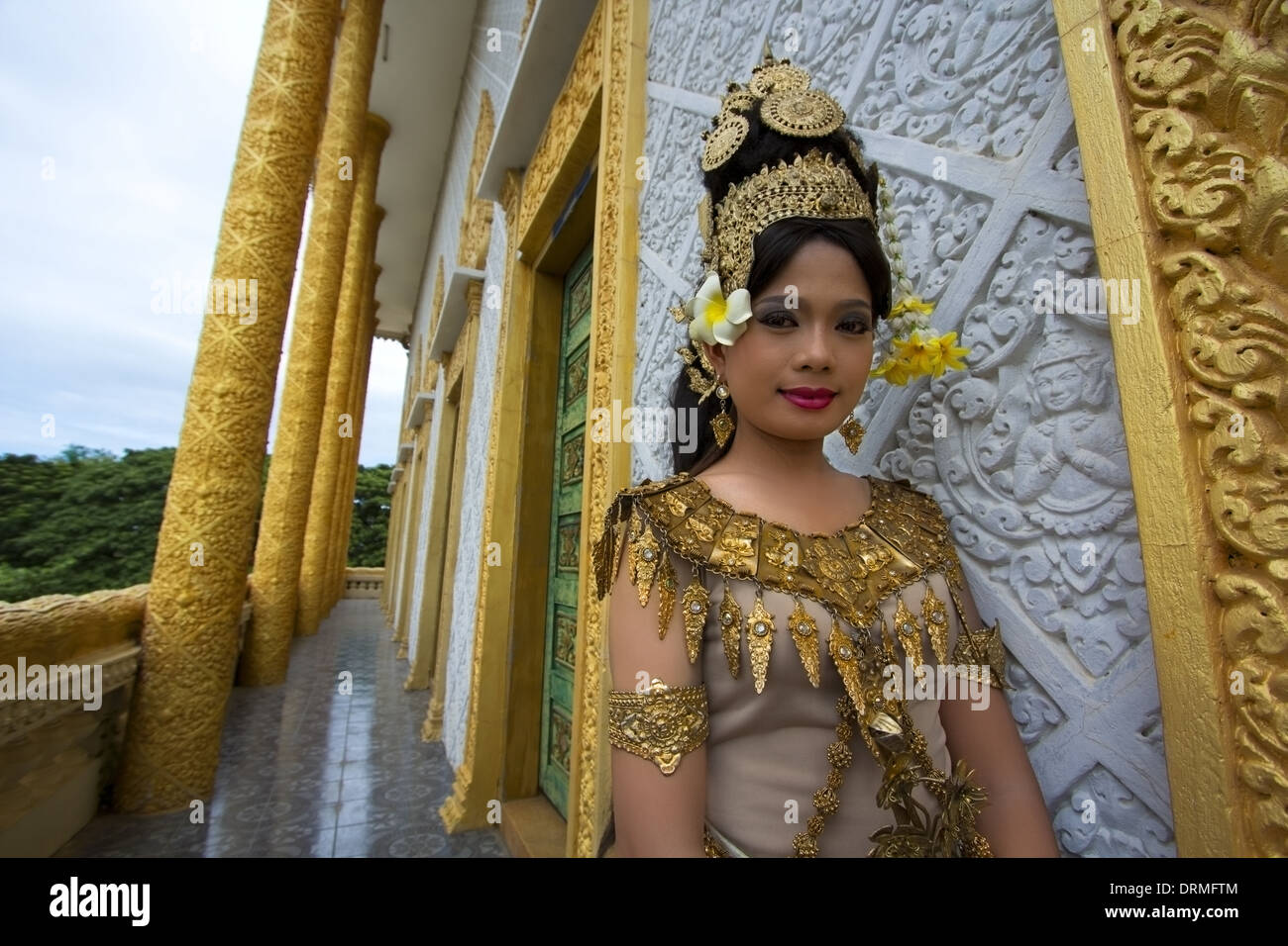 Apsara Dancer beautiful supernatural female in asian mythology Stock ...