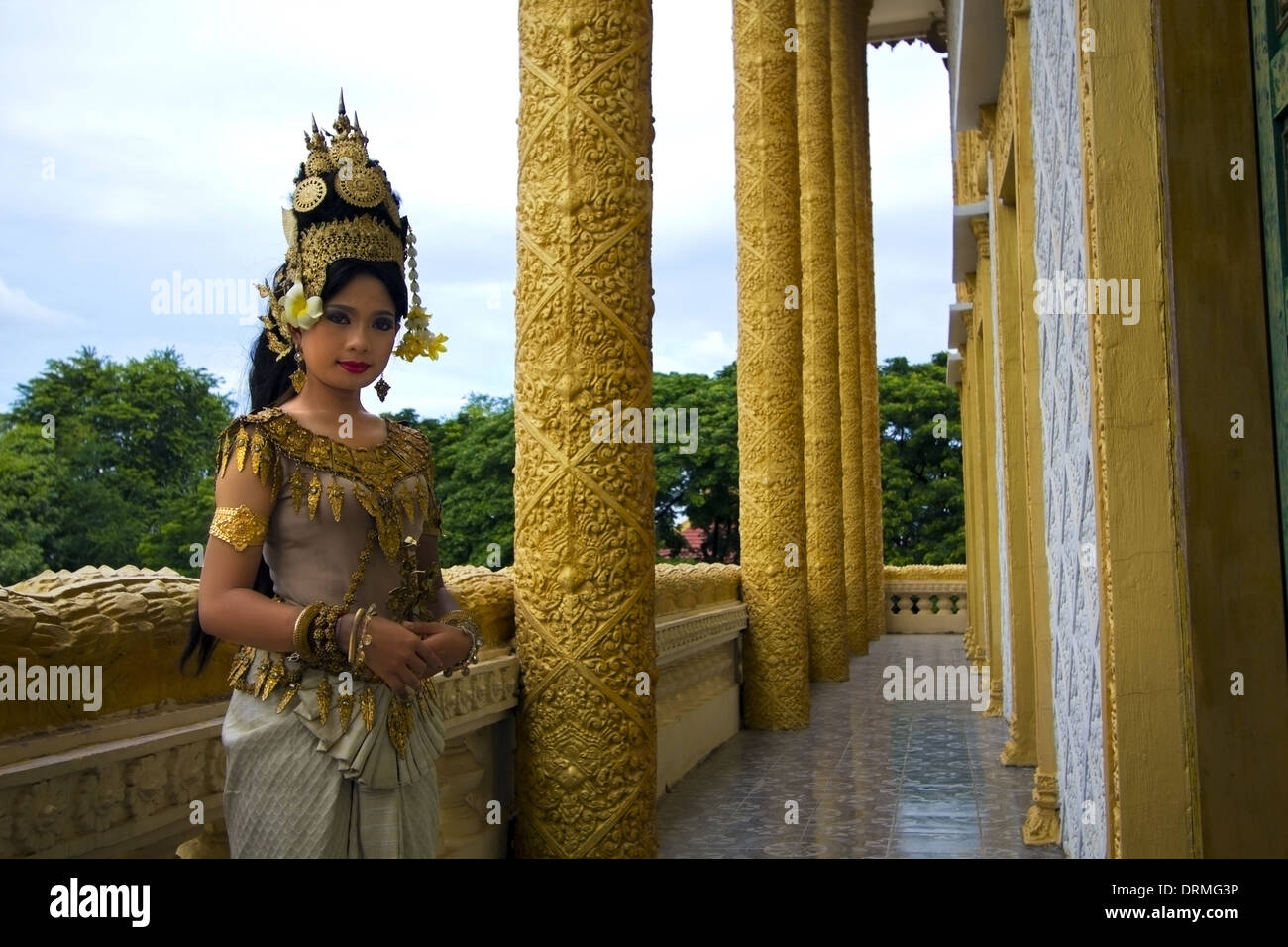 Apsara Dancer beautiful supernatural female in asian mythology Stock ...