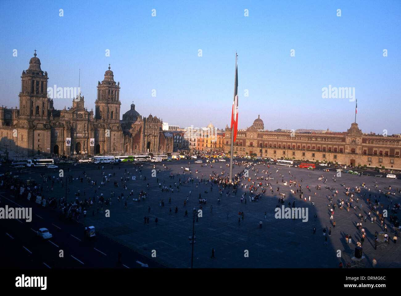Mexico city zocalo square dawn hi-res stock photography and images - Alamy