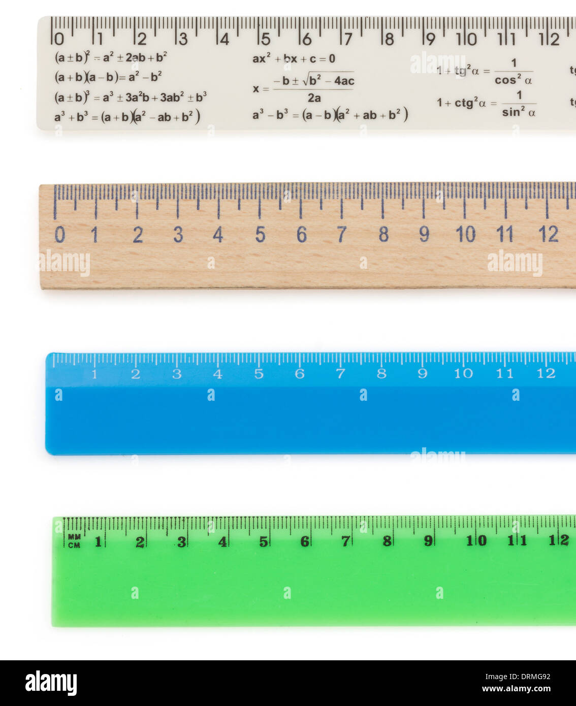 ruler isolated on white background Stock Photo - Alamy
