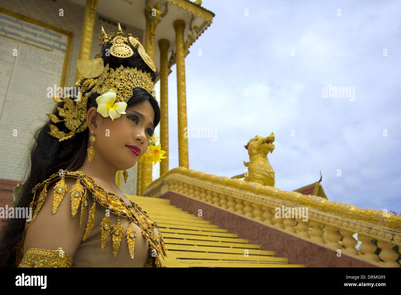 Apsara Dancer beautiful supernatural female in asian mythology Stock ...