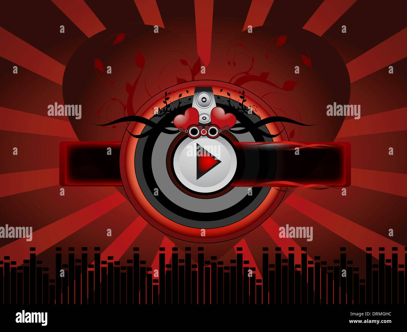 Red music background Stock Photo - Alamy