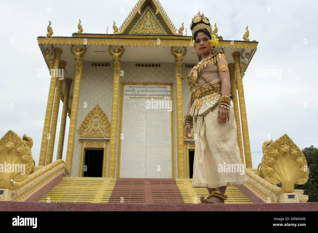 Apsara Dancer beautiful supernatural female in asian mythology Stock ...