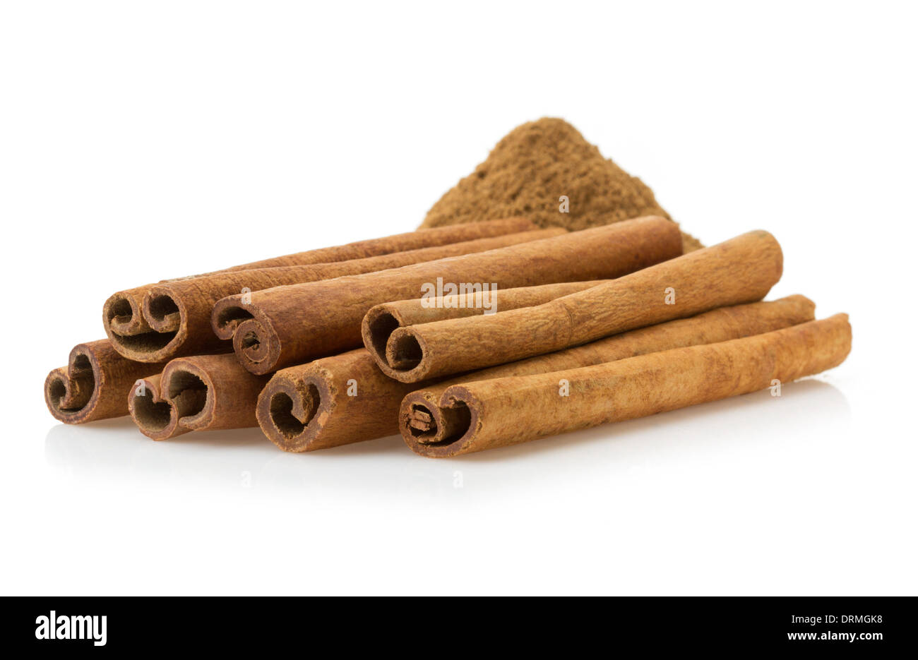 White bowl cinnamon sticks Cut Out Stock Images & Pictures - Alamy