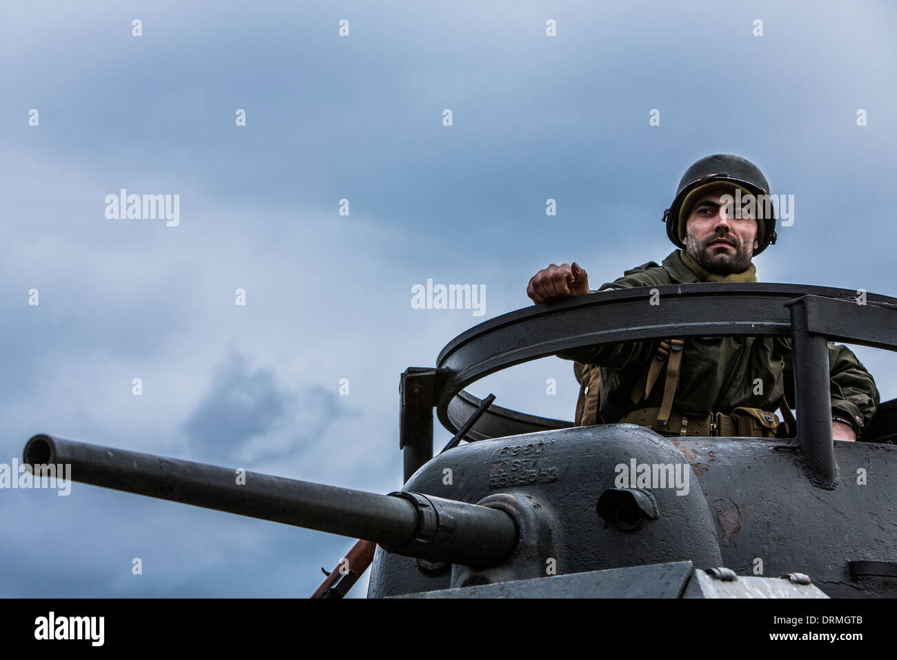 Military on beach in Anzio Stock Photo - Alamy