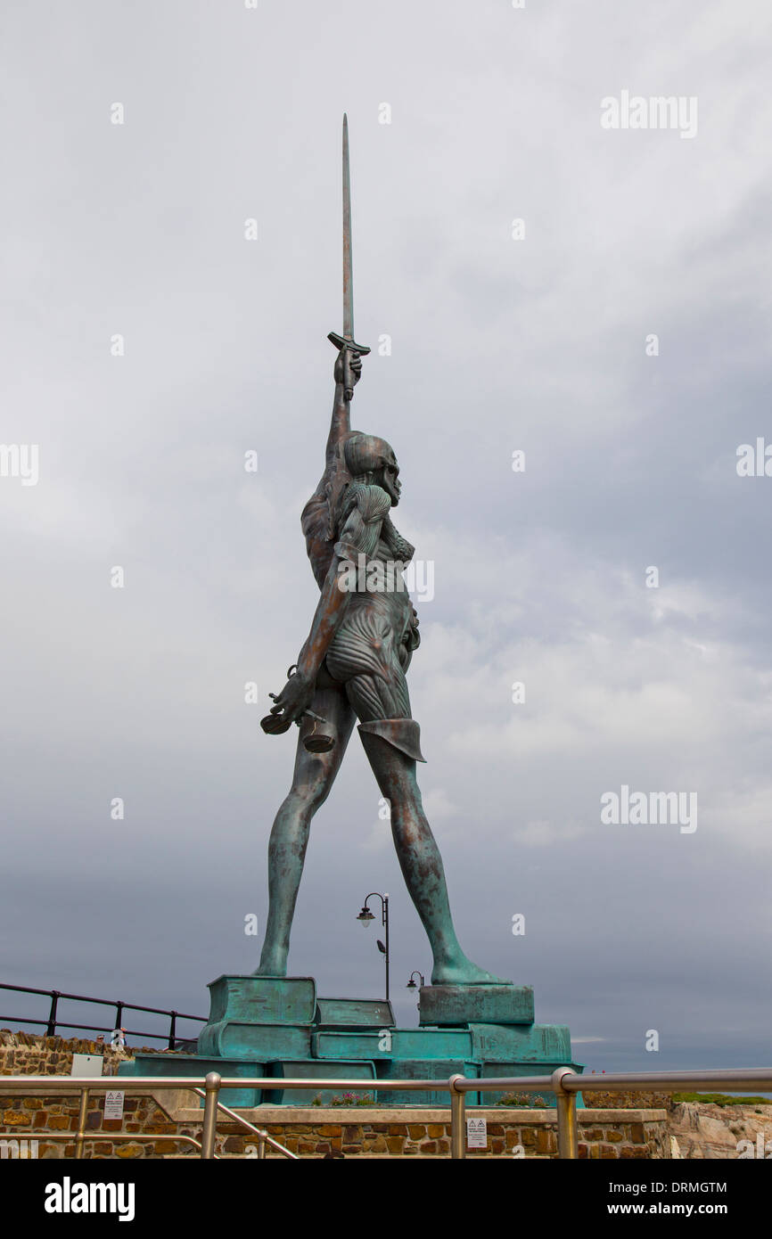 Damien Hirst Verity statue Ilfracombe Stock Photo - Alamy