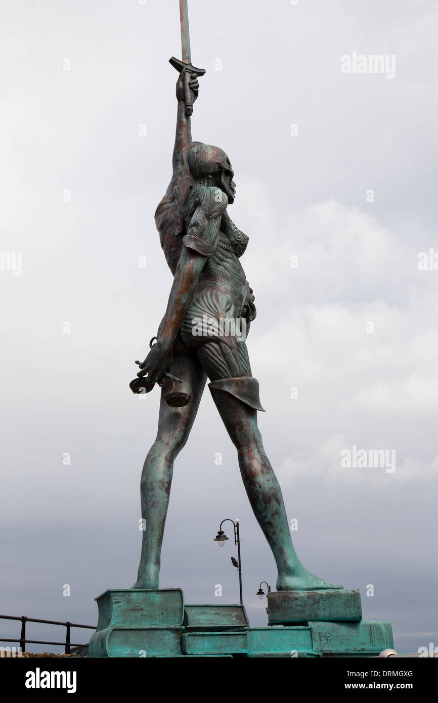 Damien Hirst Verity statue Ilfracombe Stock Photo - Alamy
