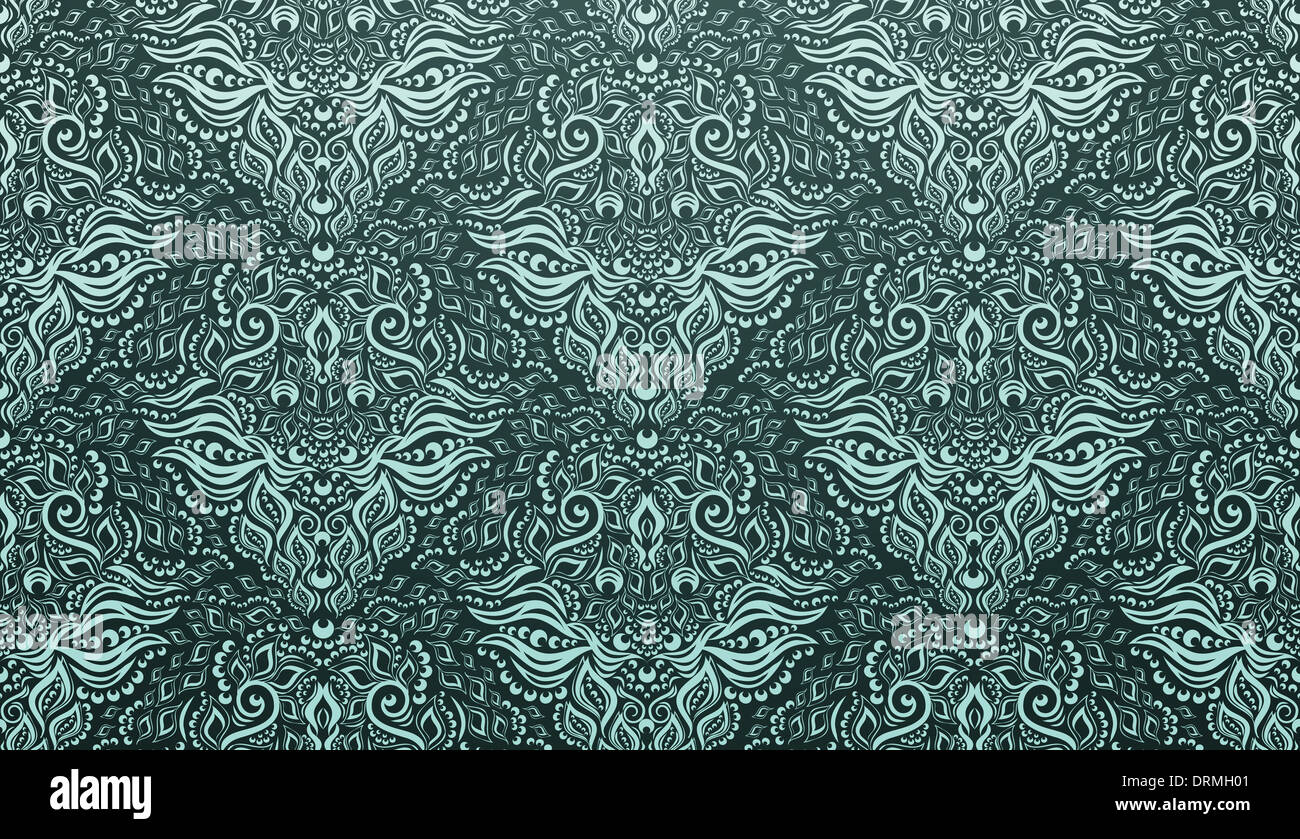 Decorative seamless floral ornament hi-res stock photography and images ...