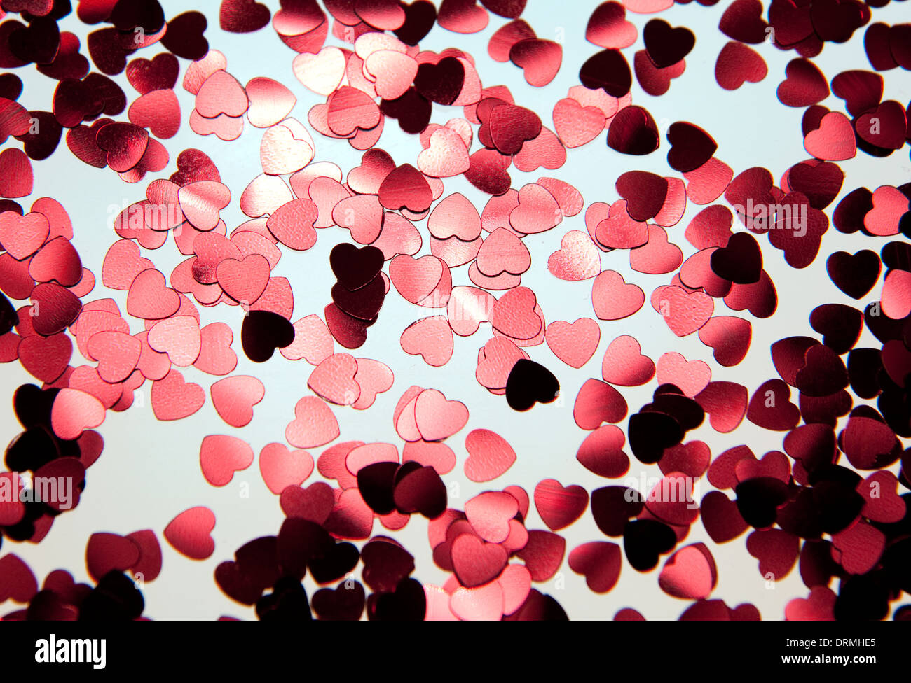 Heart-shaped confetti, London Stock Photo - Alamy