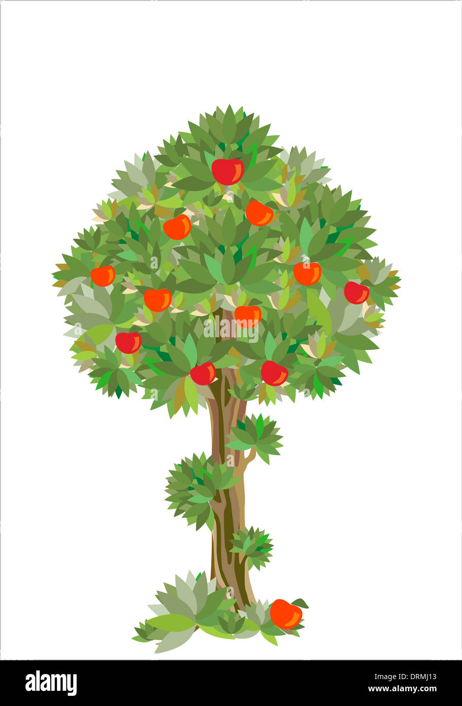 Stylized apple hi-res stock photography and images - Alamy