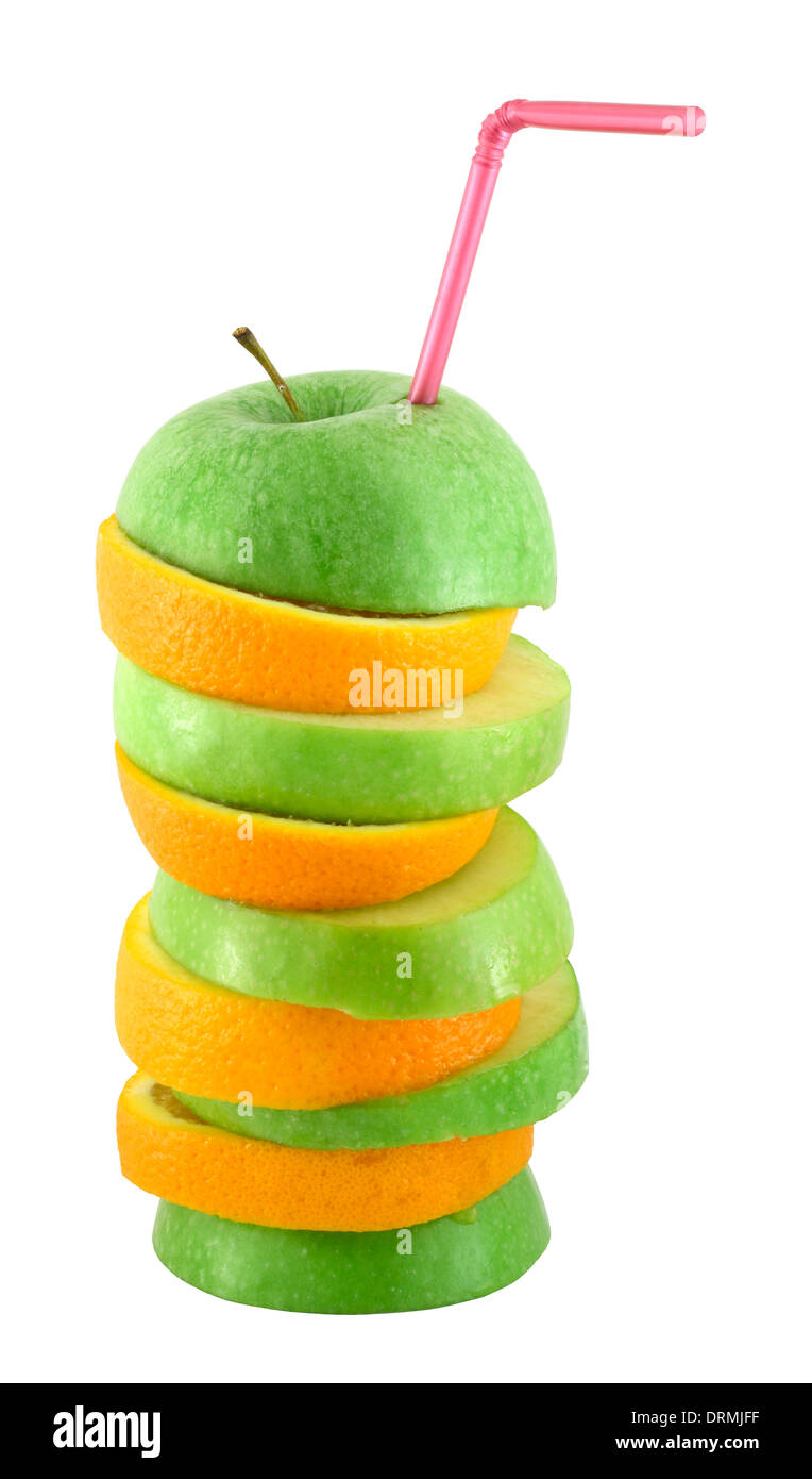 Apple segments hi-res stock photography and images - Alamy