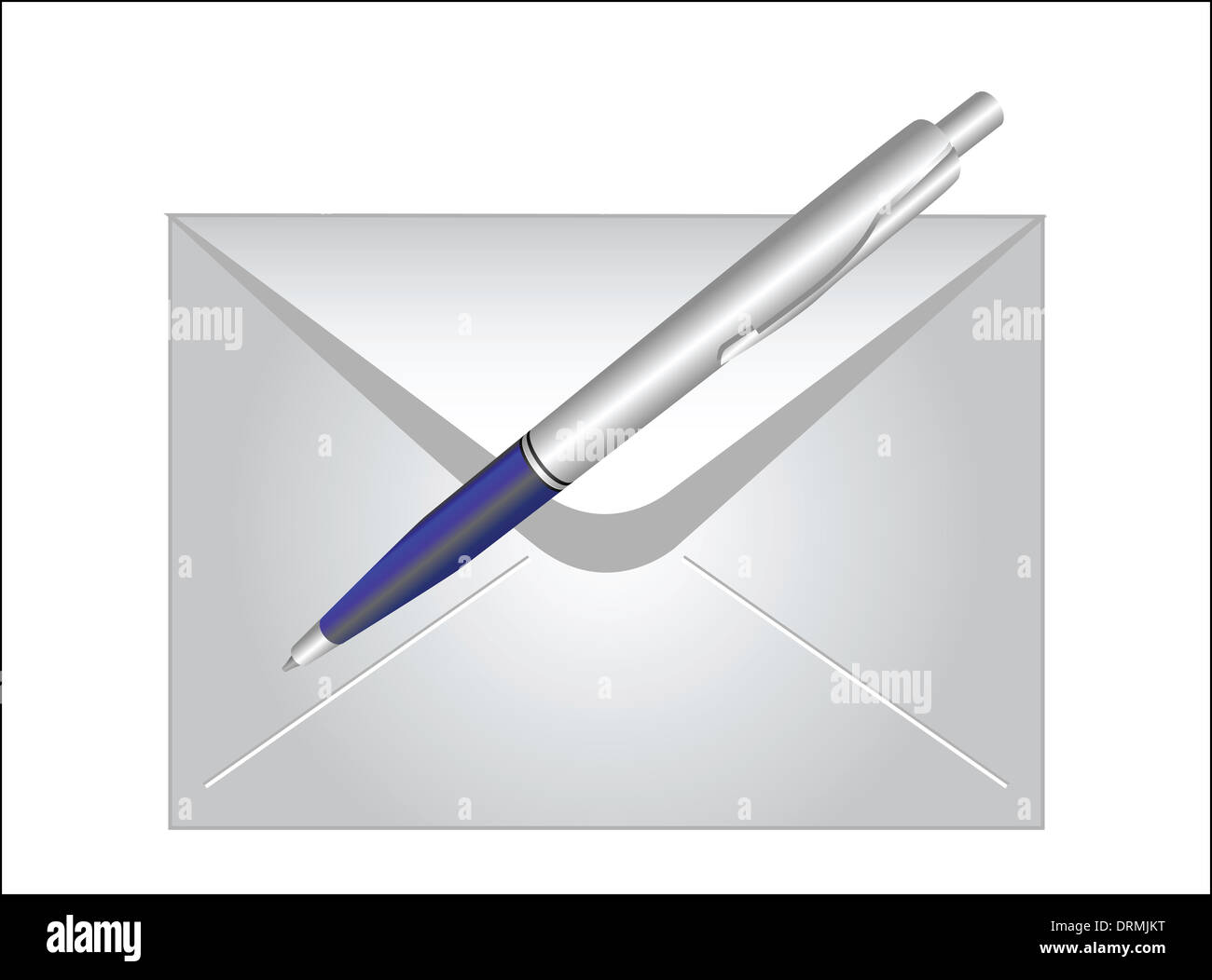 envelope and pen Stock Photo - Alamy