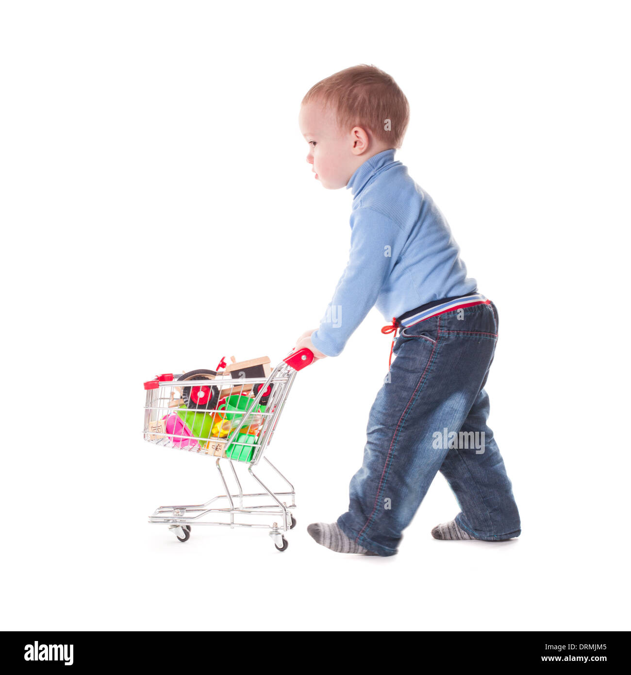 Boy and shopping Stock Photo - Alamy