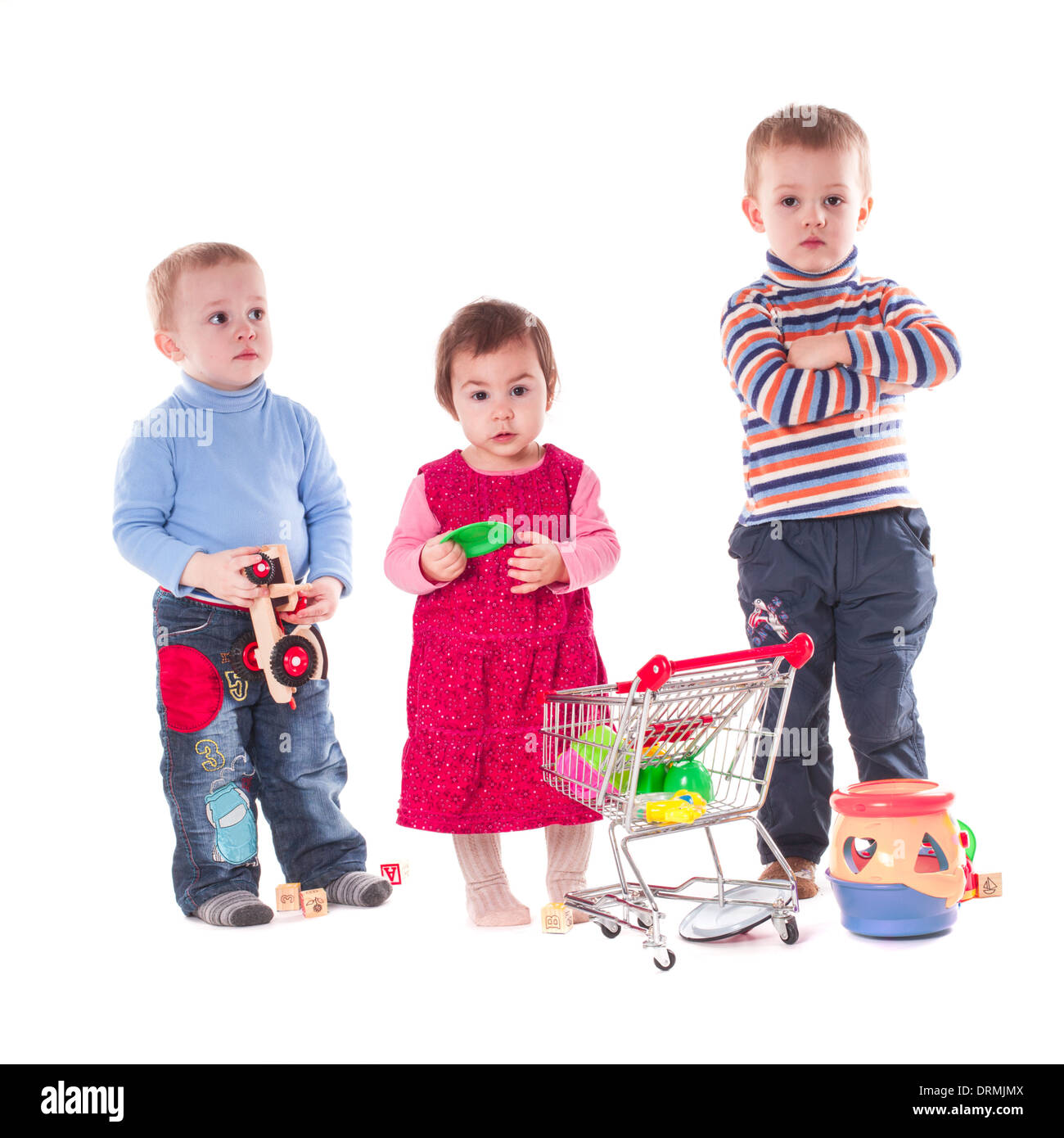Three children play Stock Photo - Alamy