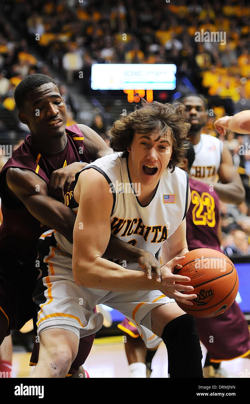 Wichita, Kansas, USA. 28th Jan, 2014. January 28, 2014: Wichita State ...
