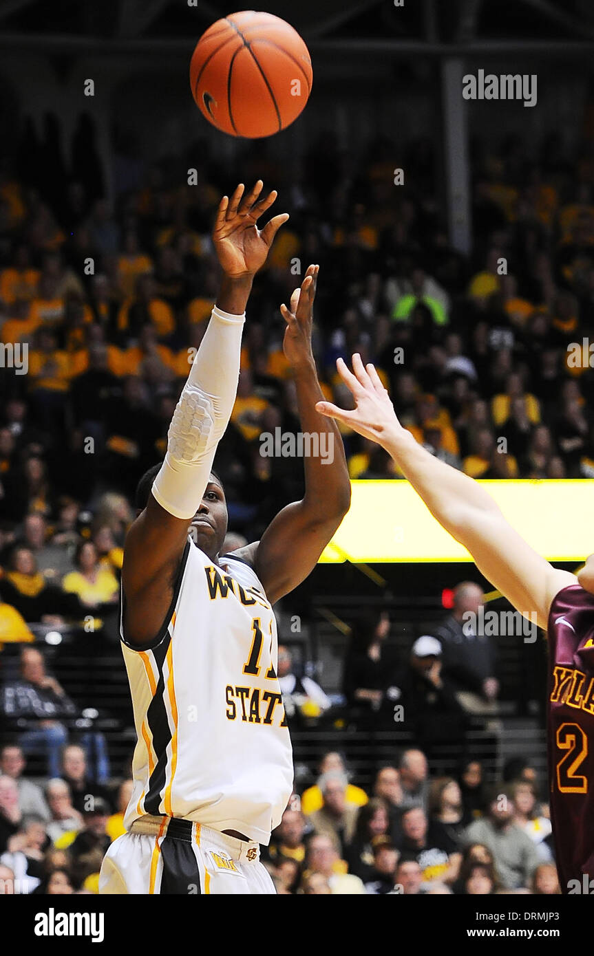 Wichita, Kansas, USA. 28th Jan, 2014. January 28, 2014: Wichita State ...