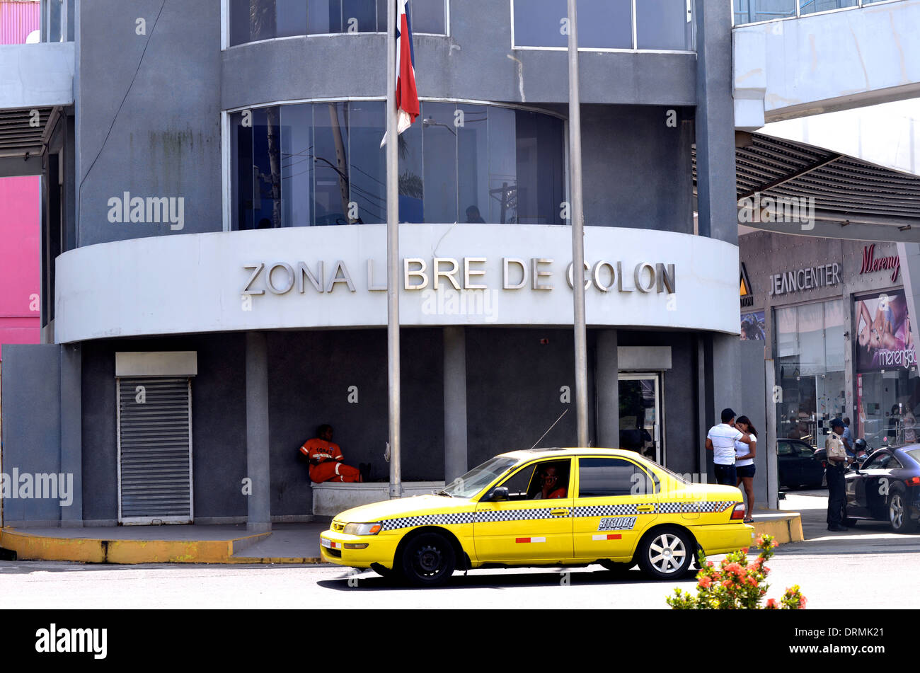 Main entrance of free zone of Colon Panama Stock Photo - Alamy