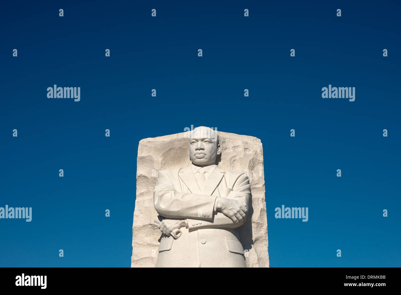 The statue of civil rights leader Dr Martin Luther King Jr emerging out ...