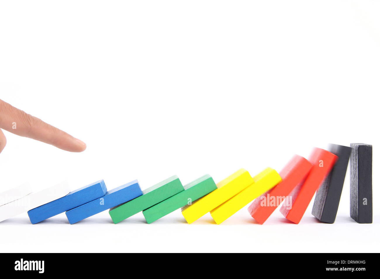 Dominoes falling hi-res stock photography and images - Alamy