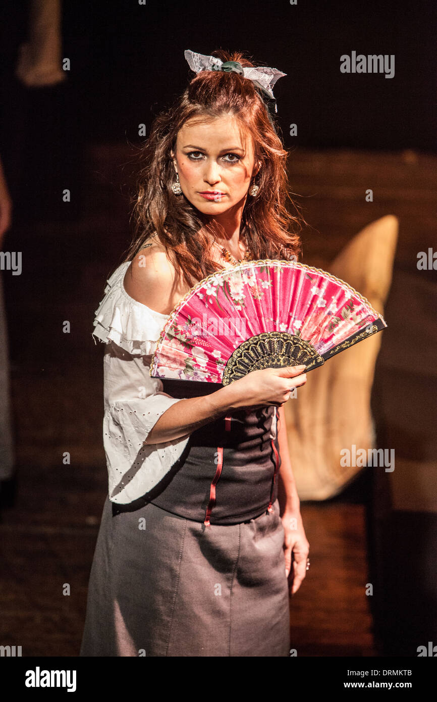 beautiful girl on theater stage Stock Photo - Alamy