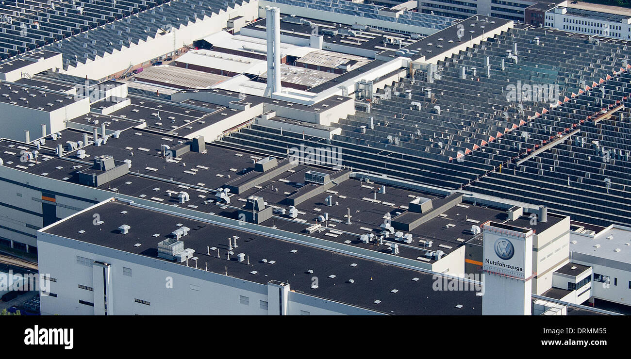 Aerial view volkswagen plant factory hi-res stock photography and ...