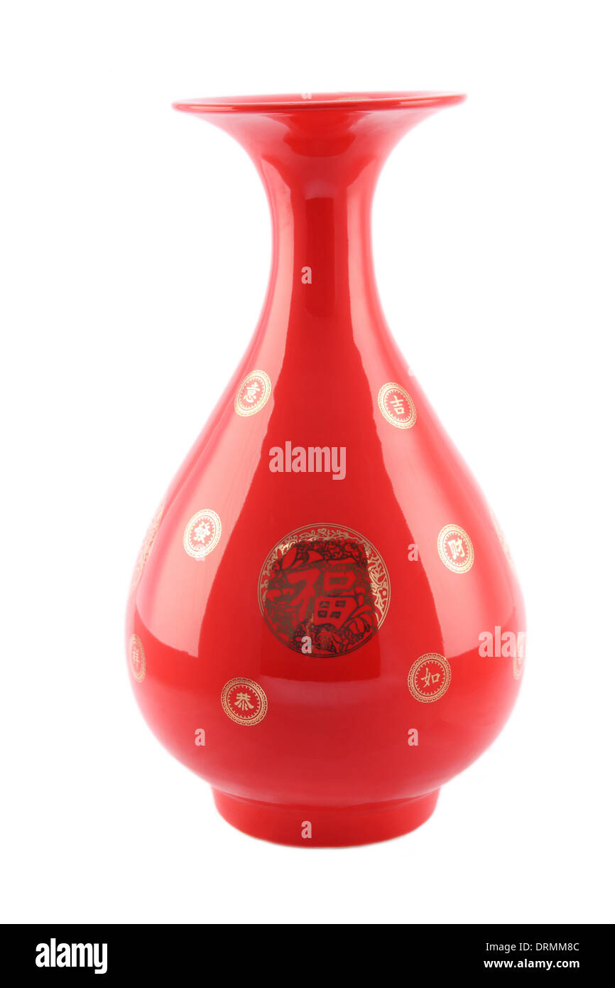 chinese millennium red porcelain Stock Photo - Alamy
