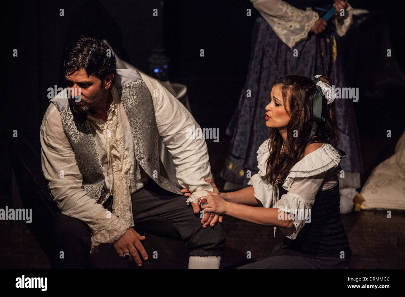 Vintage theater actors hi-res stock photography and images - Alamy