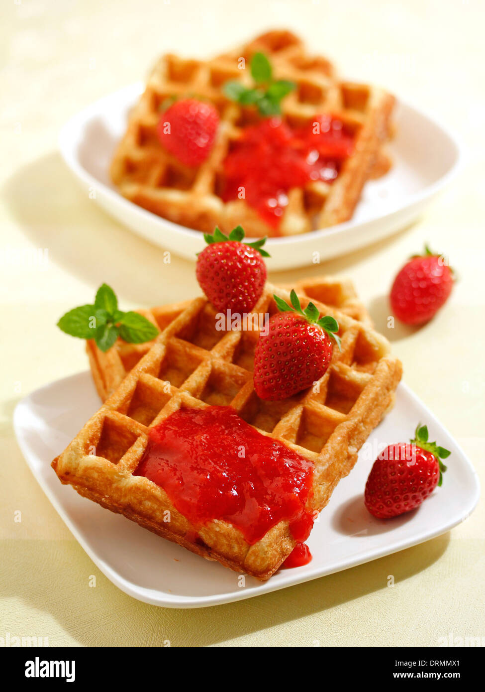 Pies with homemade jam and fruits hi-res stock photography and images ...