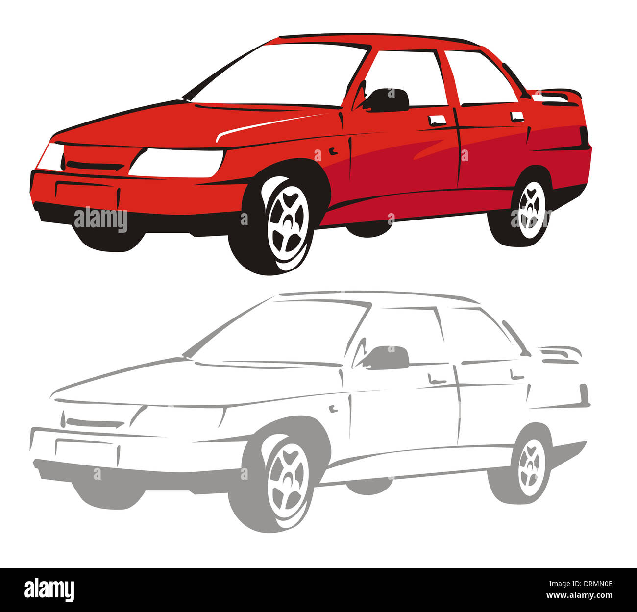 Cartoon car hi-res stock photography and images - Alamy