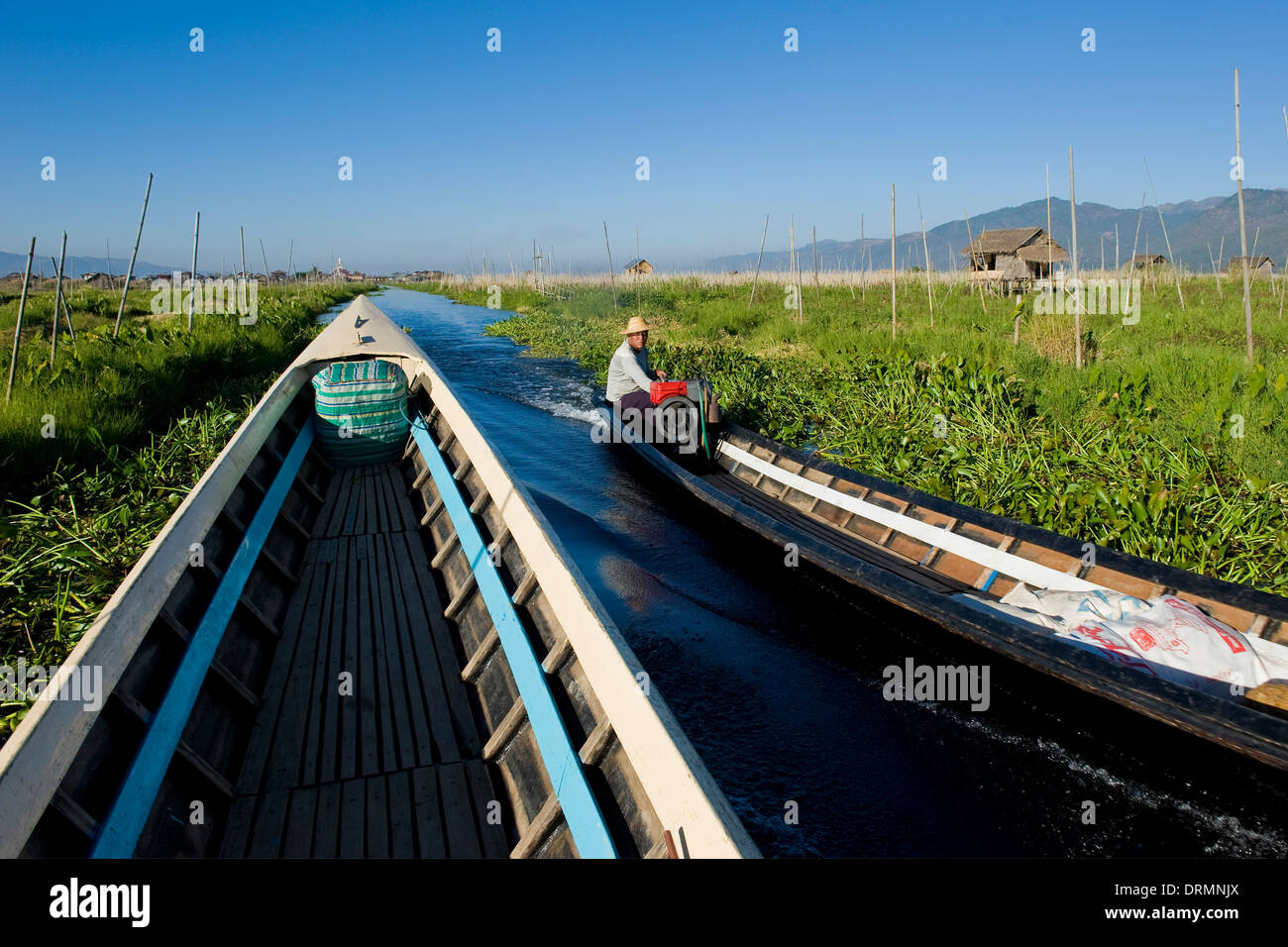 Myanmar, Inle lake, boat Stock Photo - Alamy