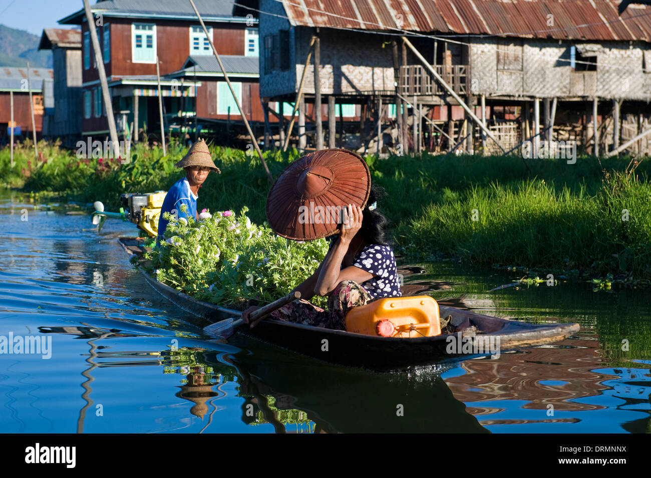 Myanmar, Inle lake, boat Stock Photo - Alamy