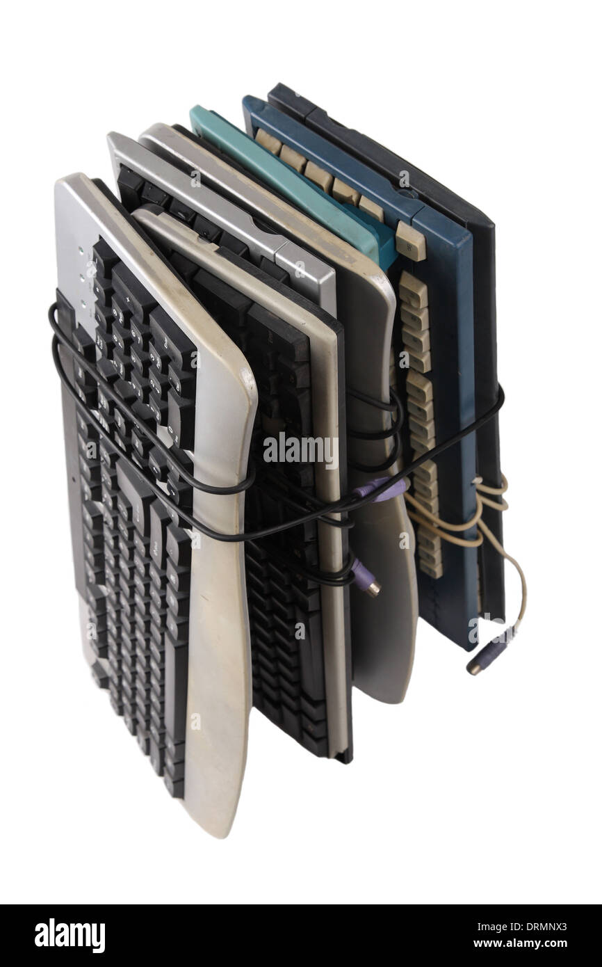 Keyboard used Cut Out Stock Images & Pictures - Alamy